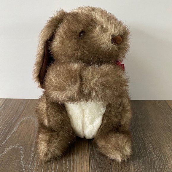 Walmart | Toys | Walmart Bunny Rabbit Plush Stuffed Animal Red Bow ...